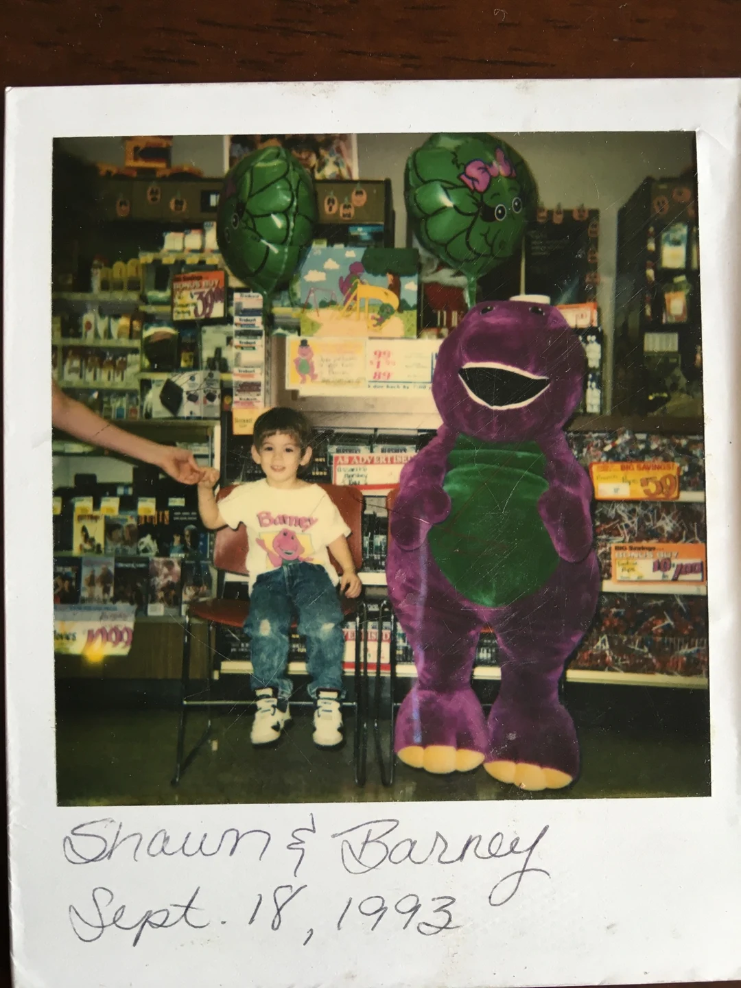 Me and Barney in 1993 | Scrolller
