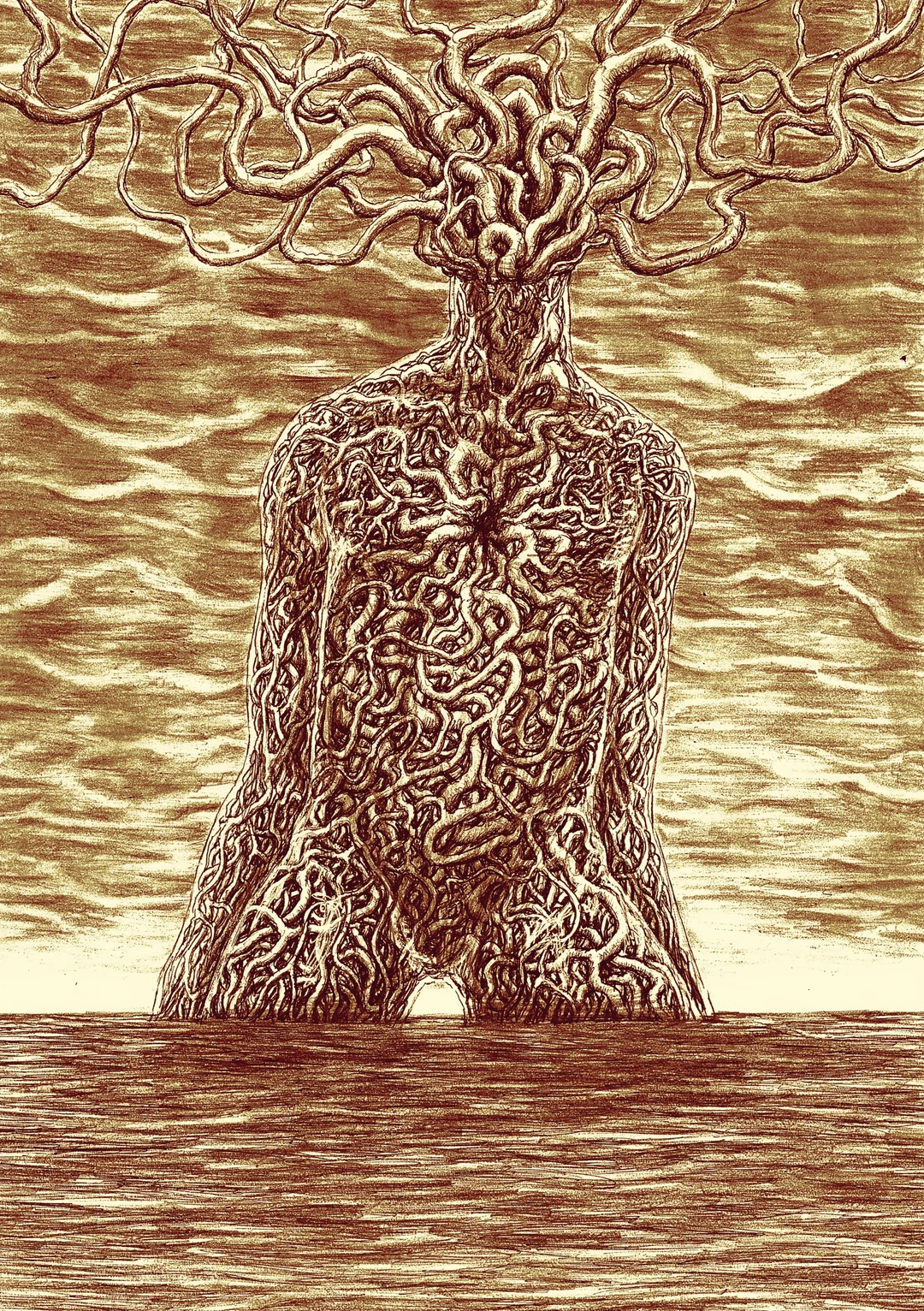 The Colossus, by me, mixed media, 2022 | Scrolller