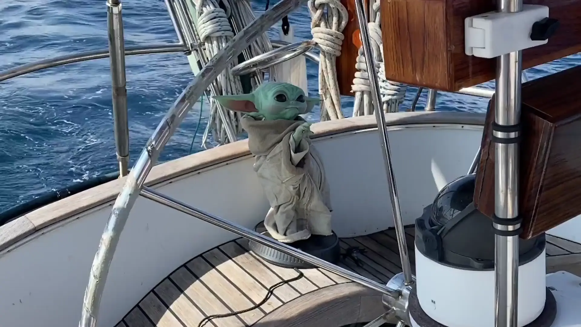 Din grogu at the helm | Scrolller