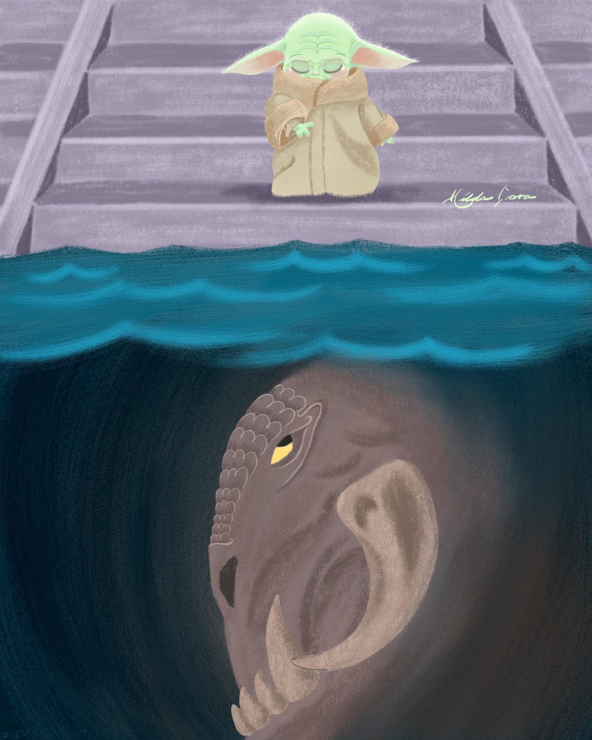 Din Grogu by Hilda Lara | Scrolller