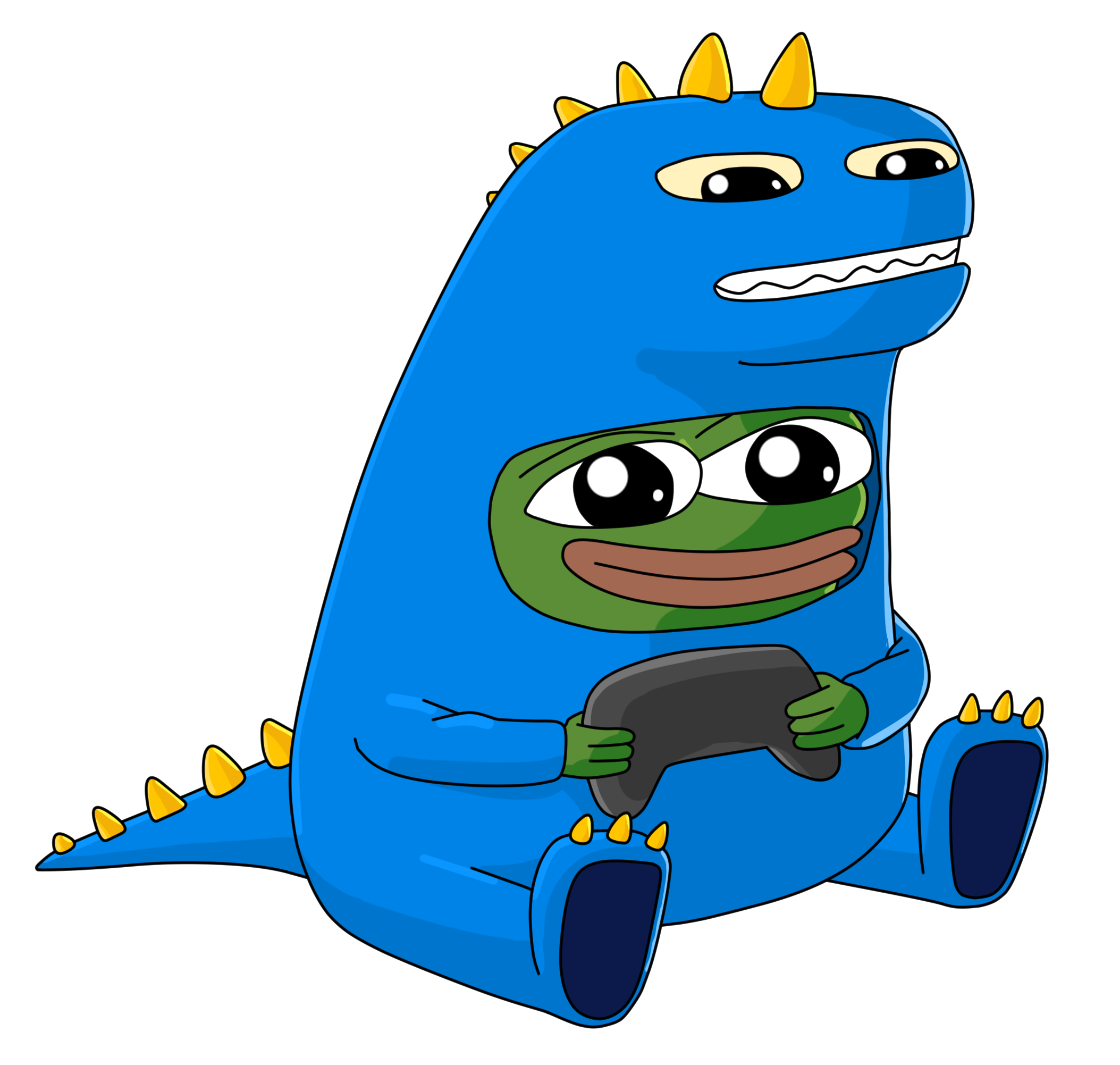 Dinosaur Gamer Peepo PFP for Discord user skinnydino [OC] | Scrolller