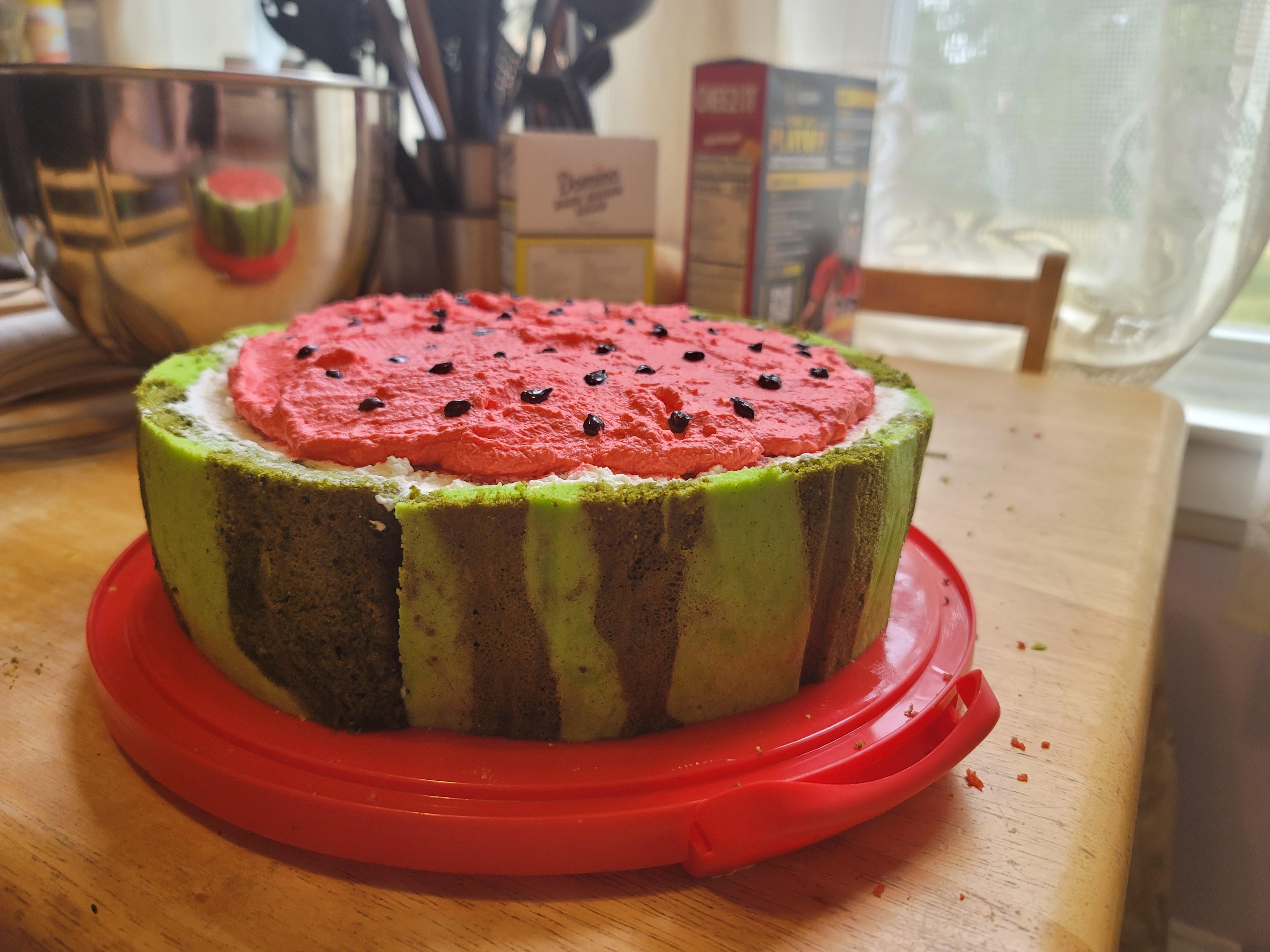 [Homemade] Vanilla layer cake with cream cheese frosting and spronge wrap | Scrolller