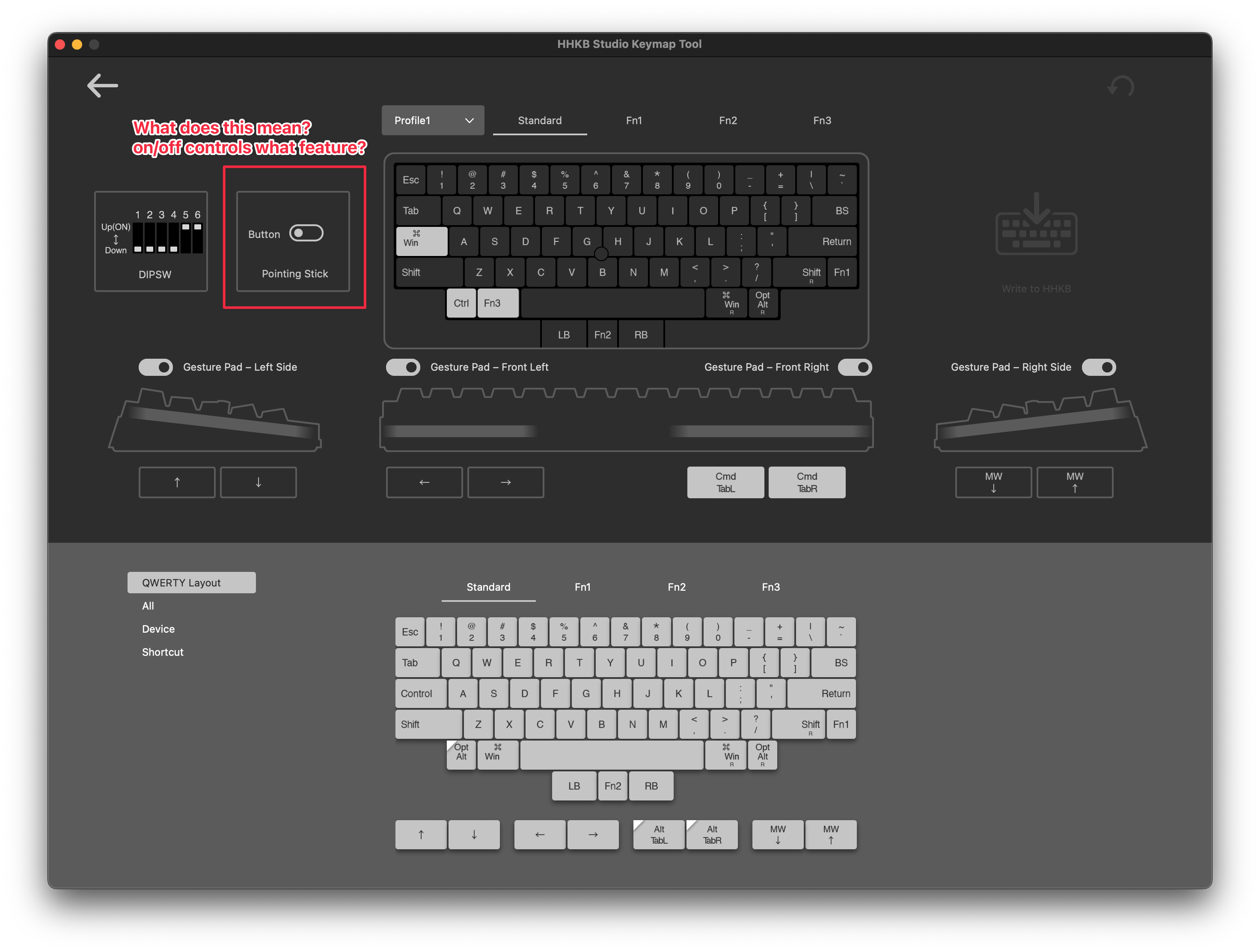 Does anybody know what's the "Button" setting in HHKB Studio keymap tool? | Scrolller