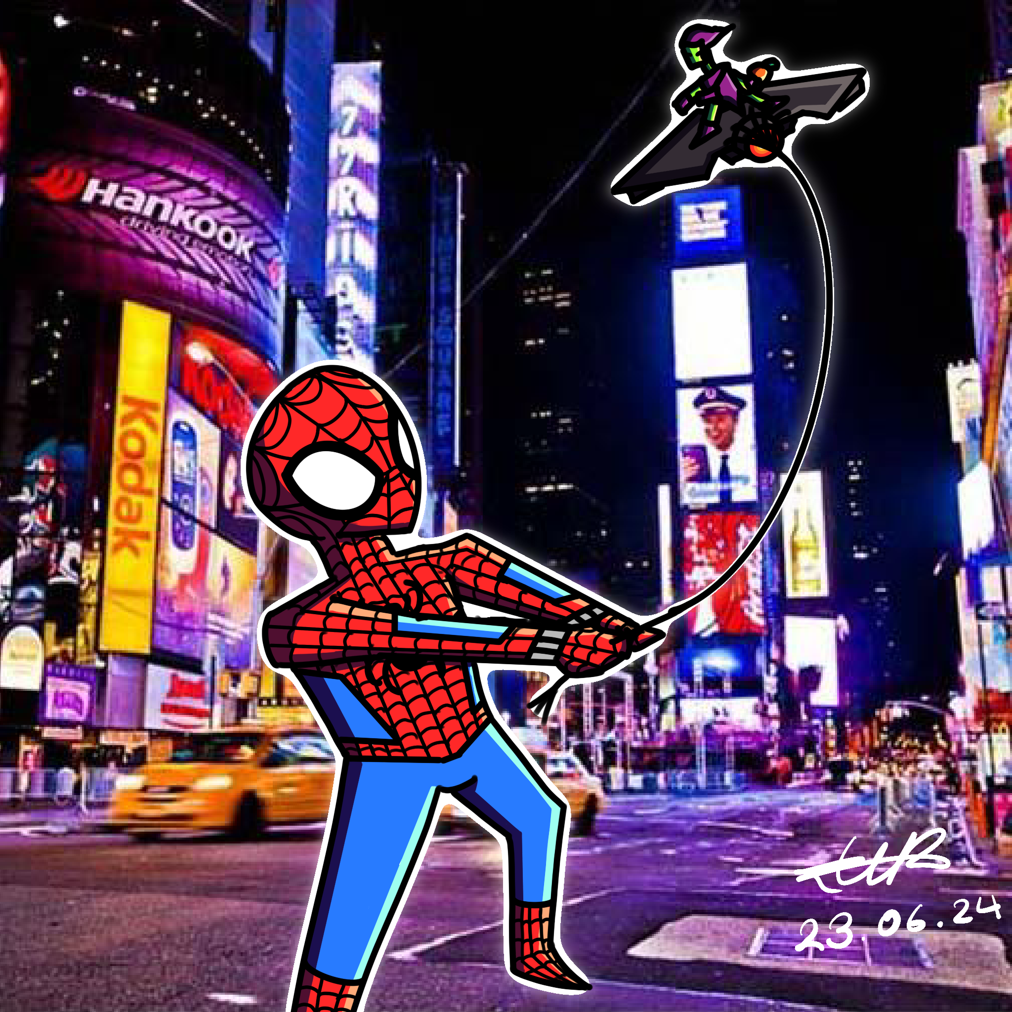 Drew Spider-Man and Green Goblin | Scrolller