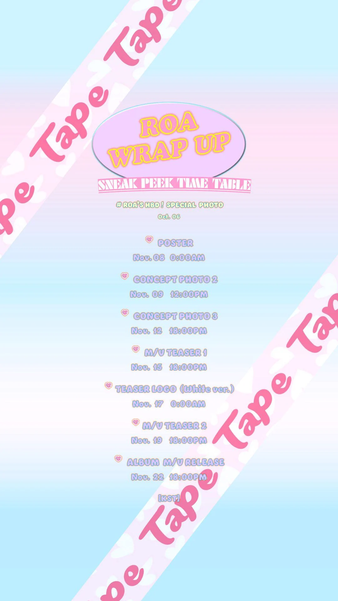 RoA - 4th Digital Single: WRAP UP (Schedule) | Scrolller