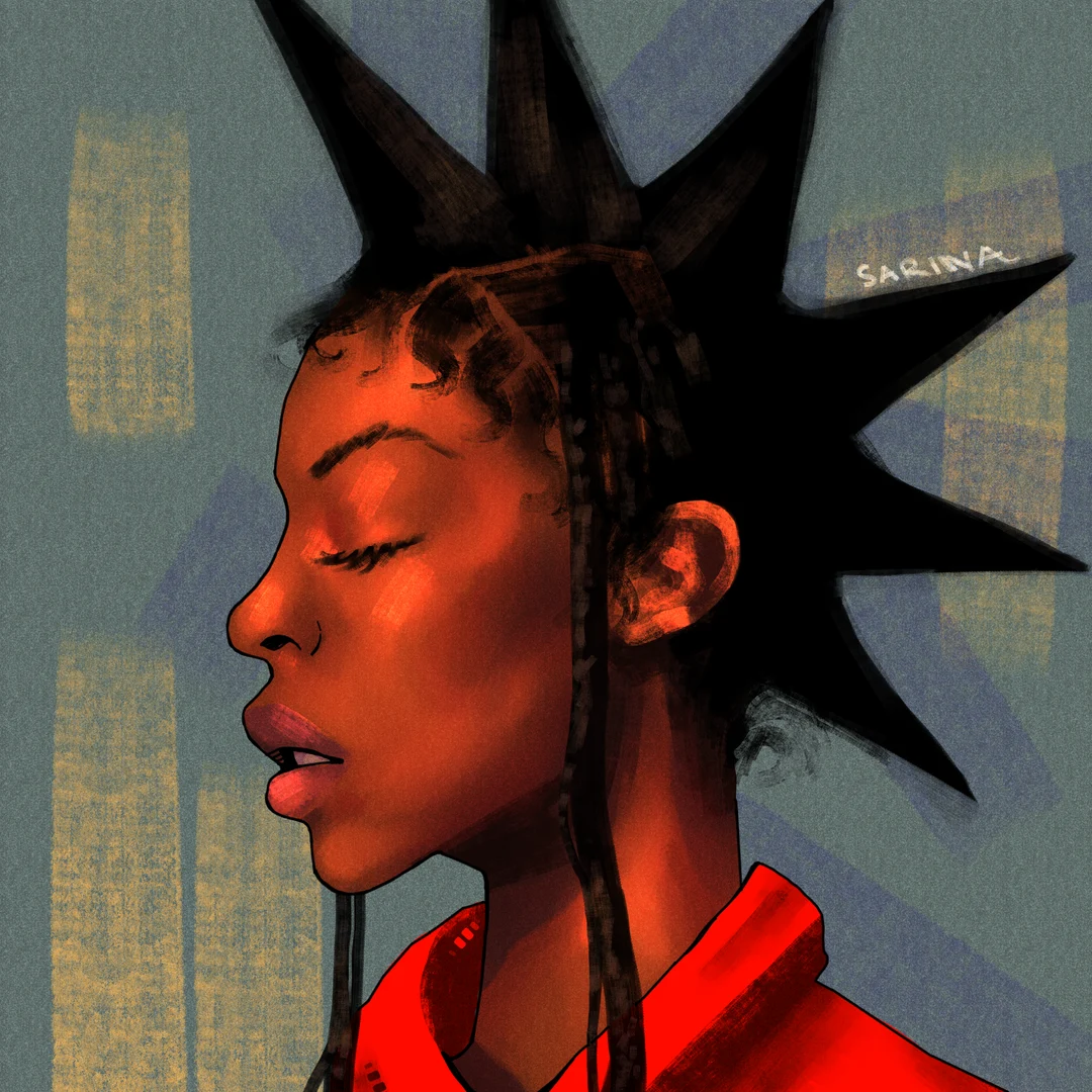 Portrait of Rico Nasty, me (Sarina), digital, 2023 | Scrolller