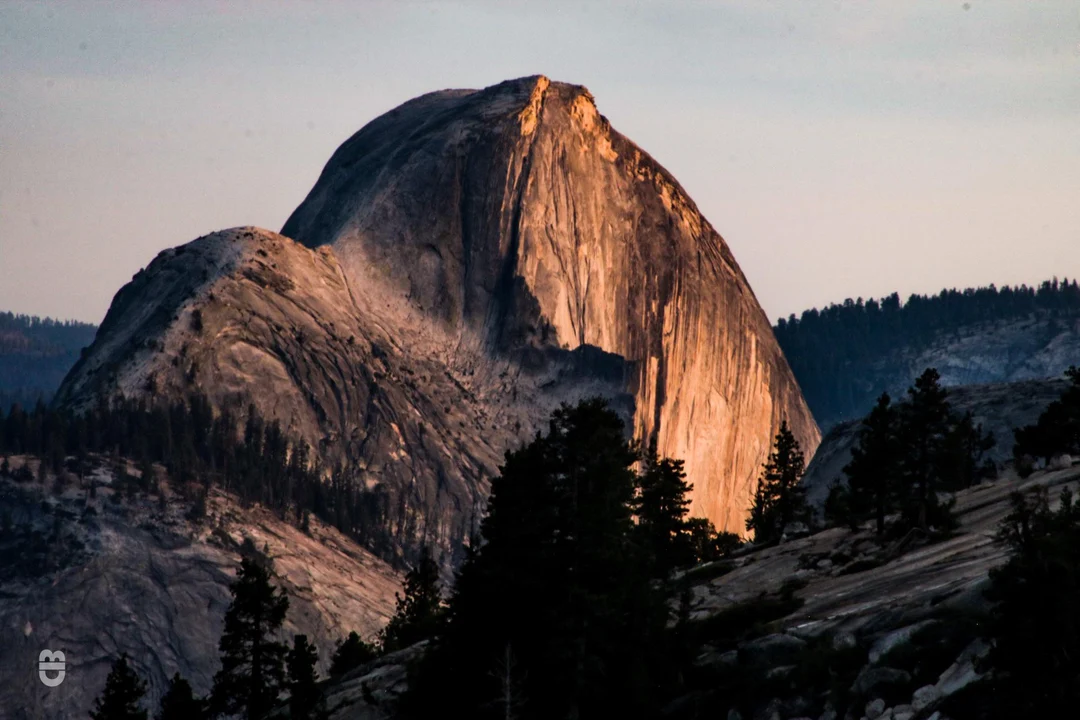 Half Dome at Sunset | Olmsted Point overlooking the Tenya Creek Valley to Half Dome [OC ...