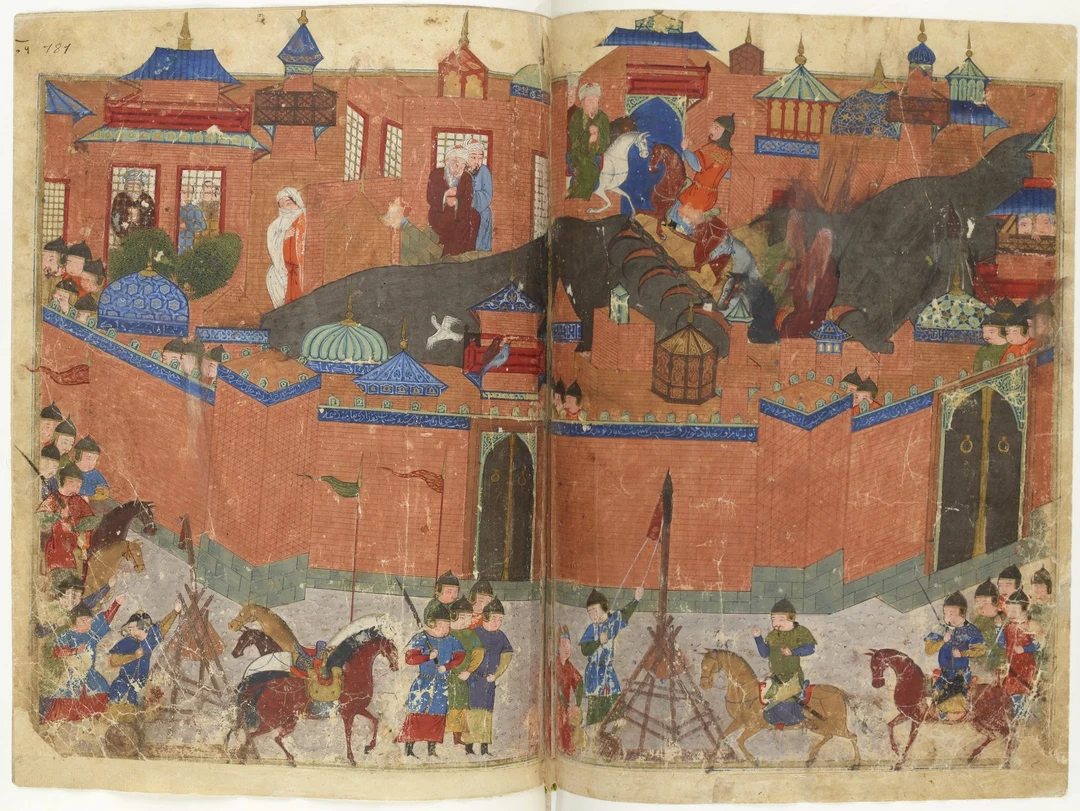 Hulagu's army besieging the walls of Baghdad in 1258 [2074 x 1464] | Scrolller