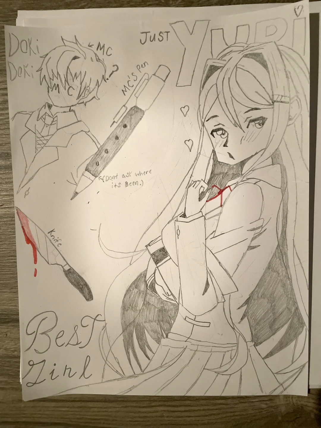 My Ddlc Yuri Drawing Scrolller