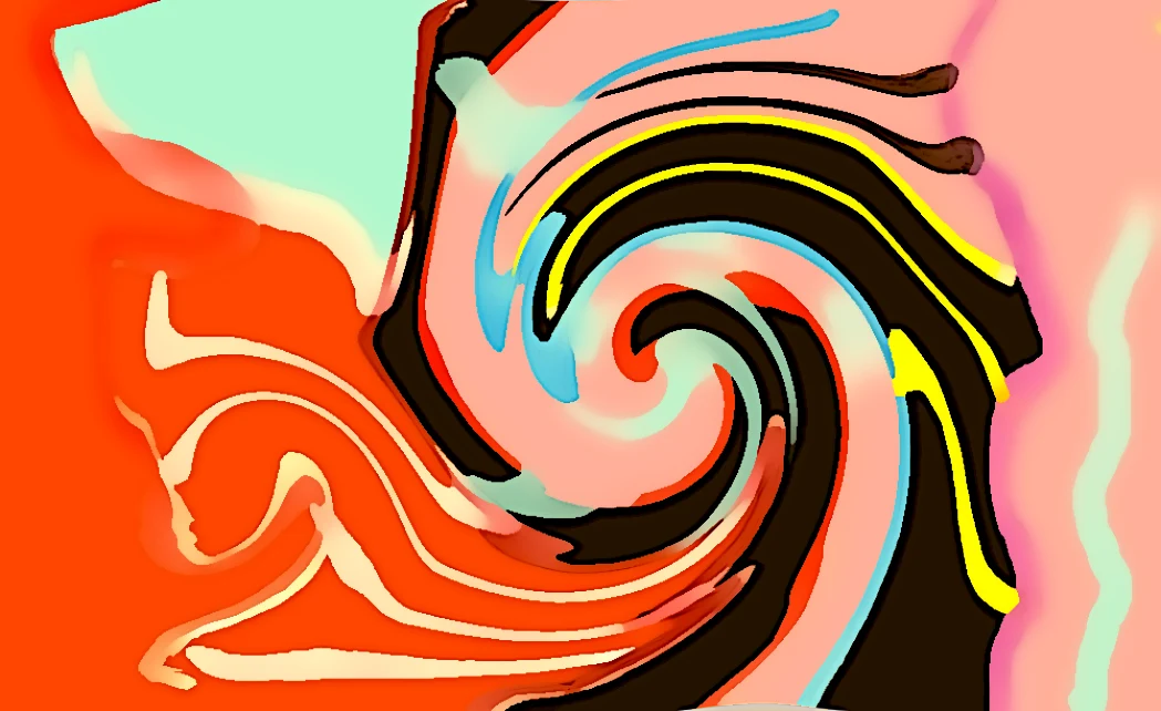 a swirly image of 1960s fictional album cover/me/david_programs647,abstract,2023 | Scrolller