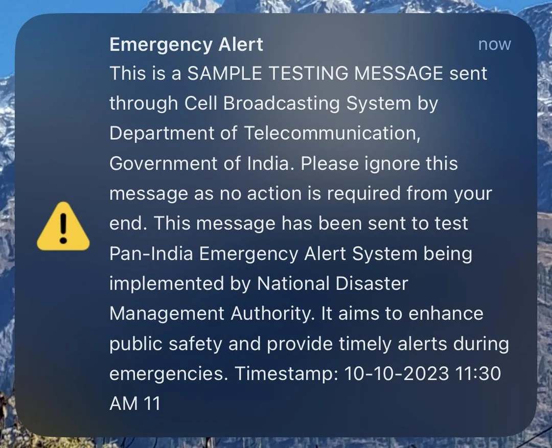 Finally, received an Emergency Alert | Scrolller