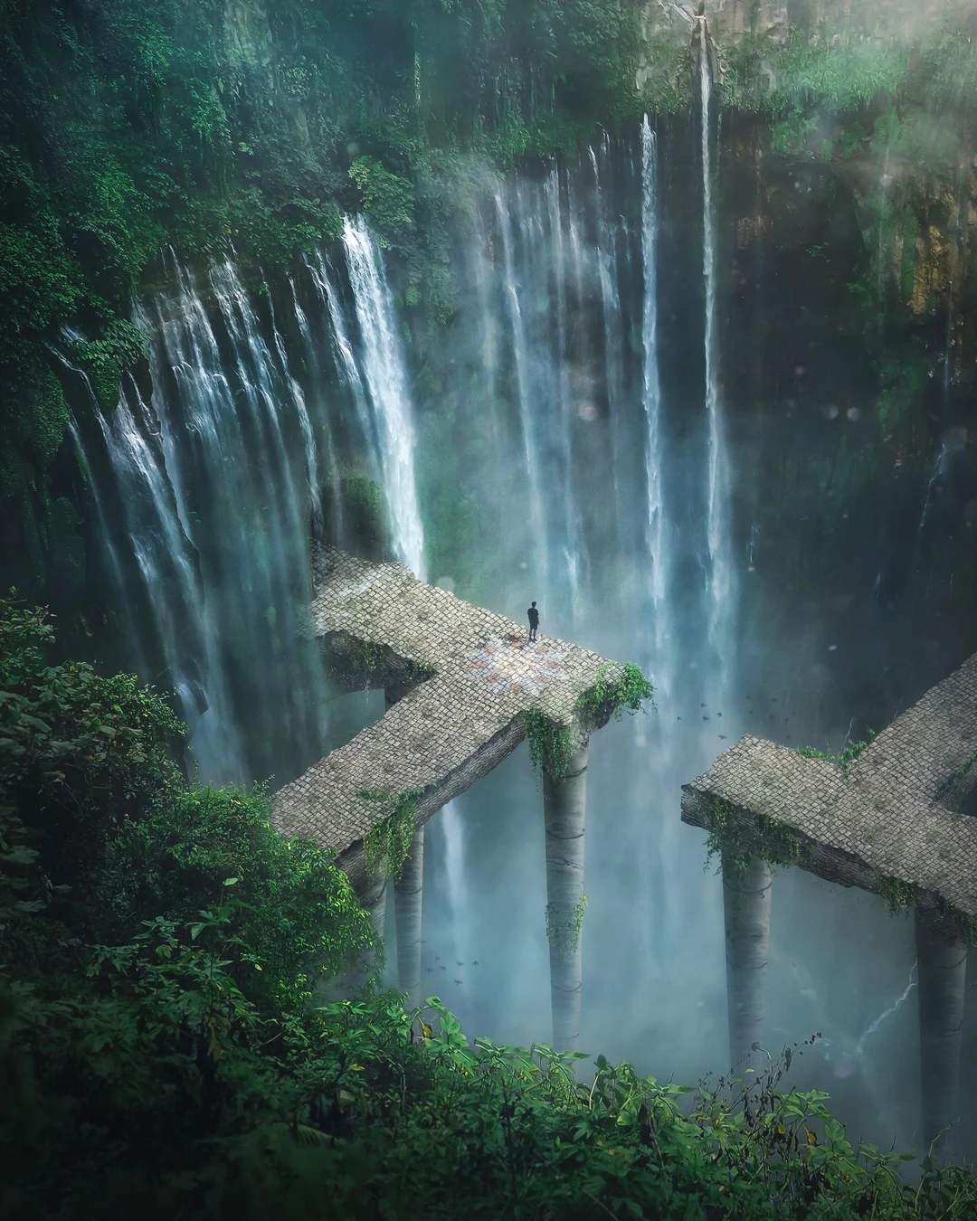 Waterfall Ruins by Mike Geurts | Scrolller