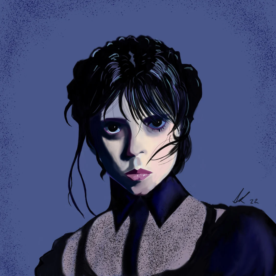 Wednesday study, me, digital, 2022 | Scrolller