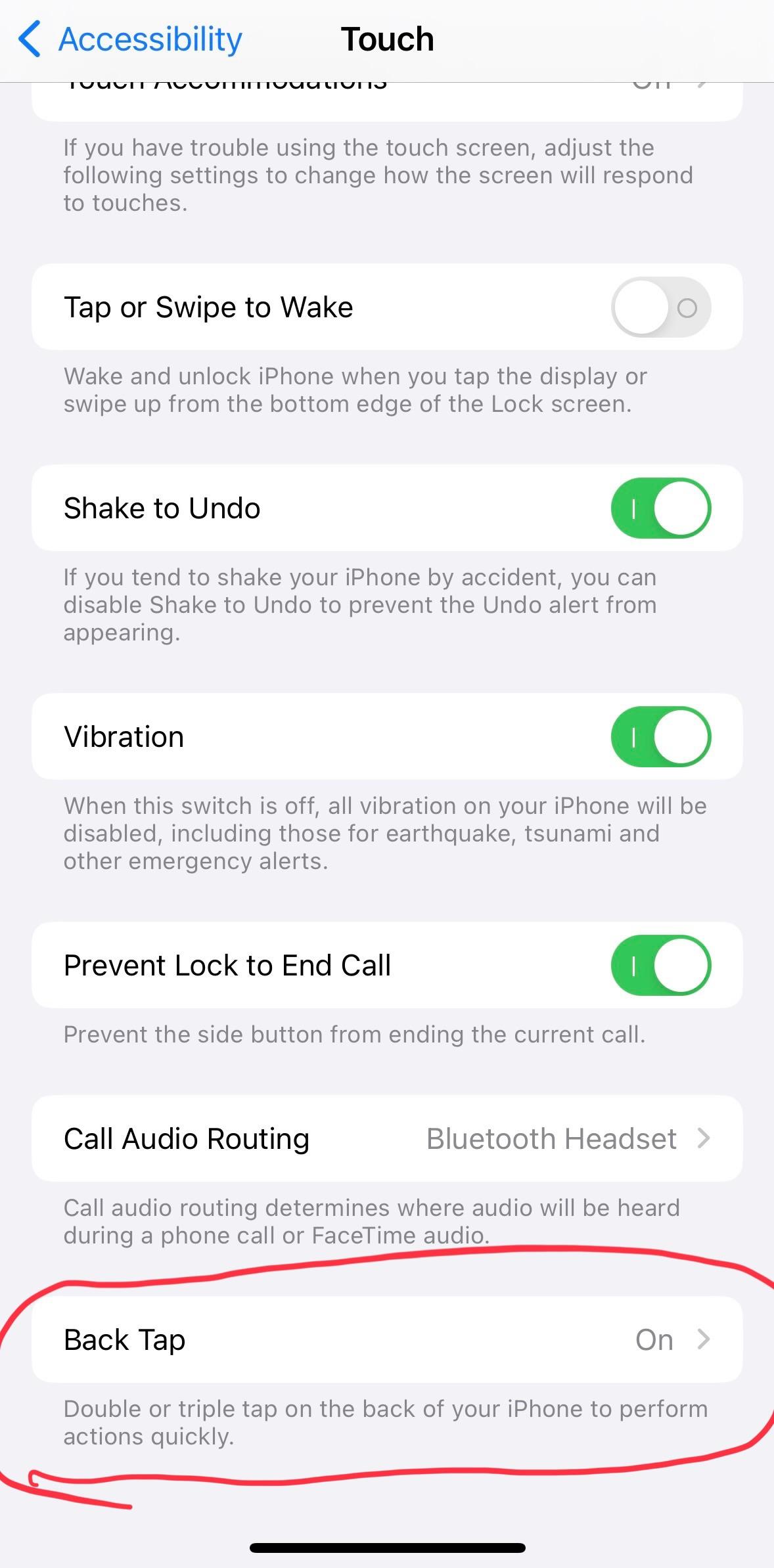 Backtapping gesture | Scrolller
