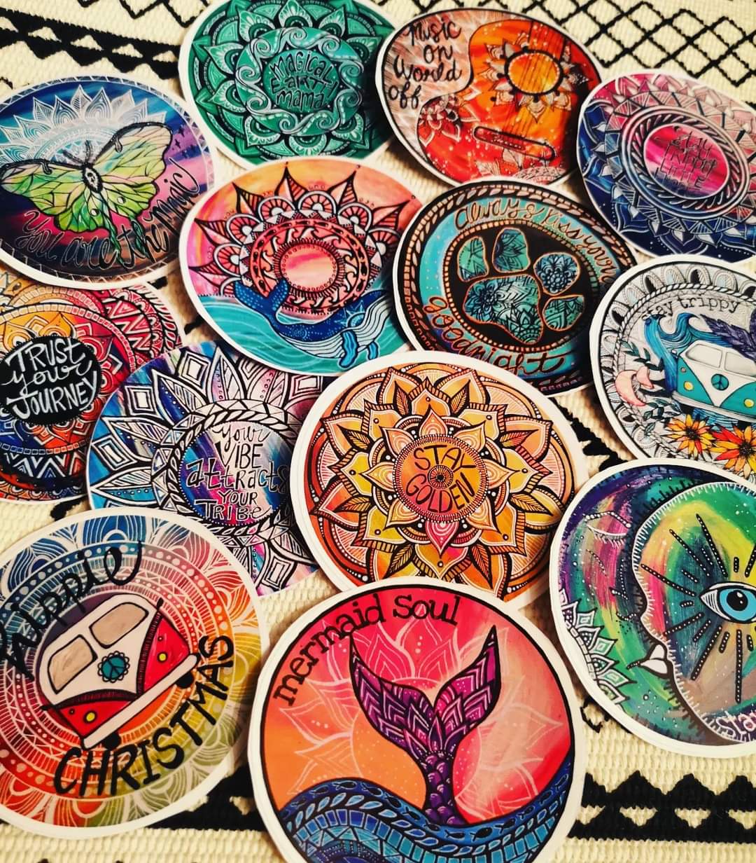 Made some stickers, out of my original artwork. | Scrolller