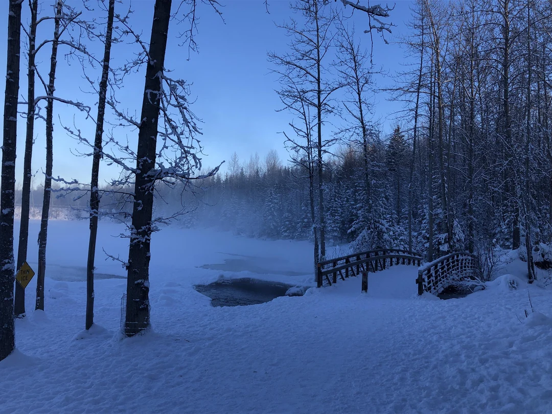 Frozen lake in Anchorage, Alaska | Scrolller