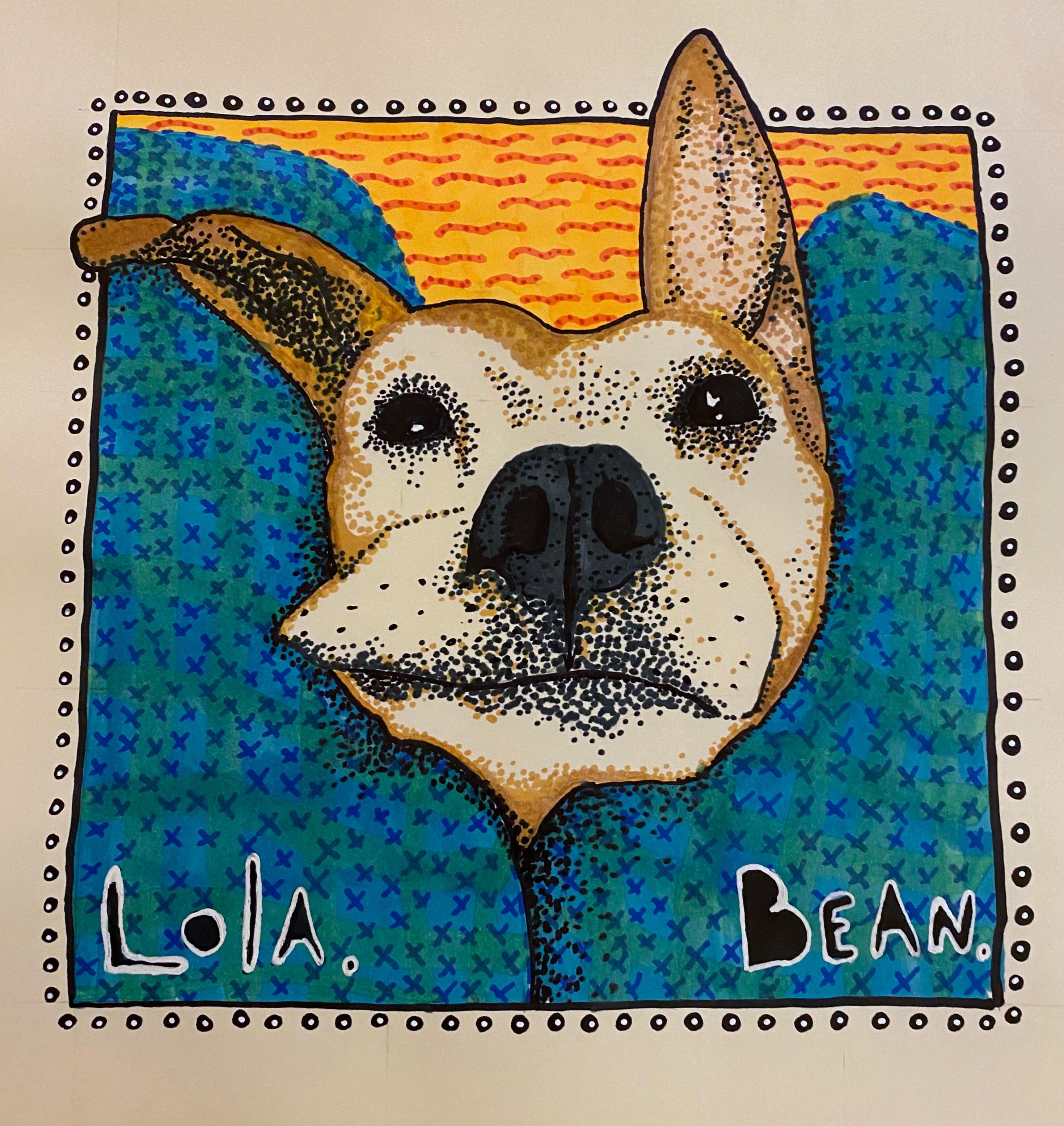 “Lola, The Bean”, Me, Marker, 2023 | Scrolller