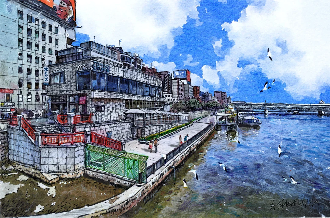 Asakusa Pier by Bun Sakashita | Scrolller