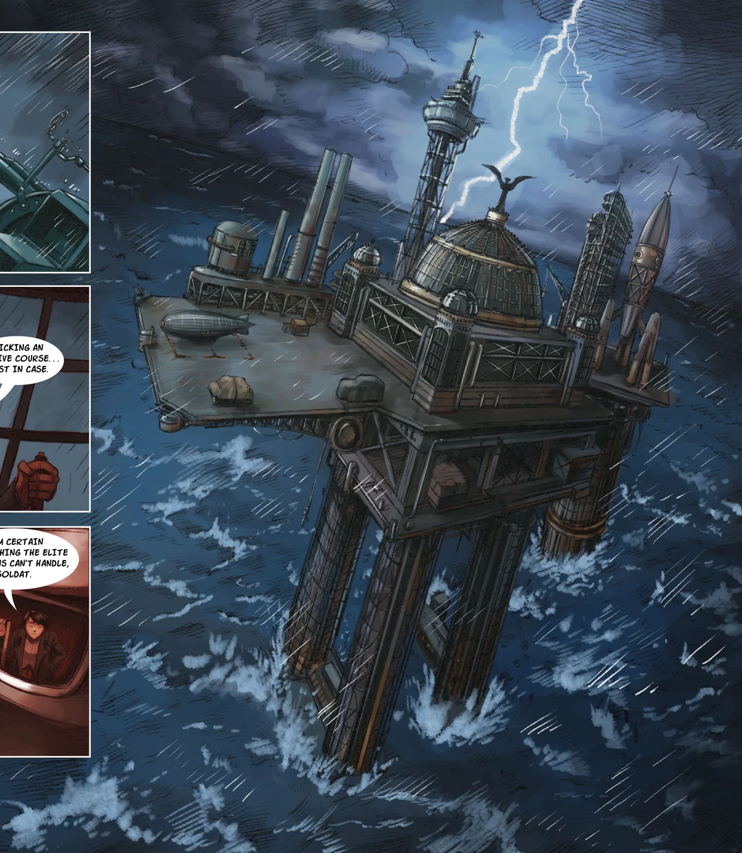 Steampunk sea platform by Yohan Alexander | Scrolller