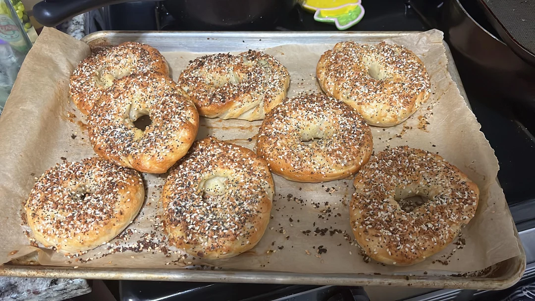 First attempt at everything bagels. Any recommendations for shaping the dough and rolling it out ...