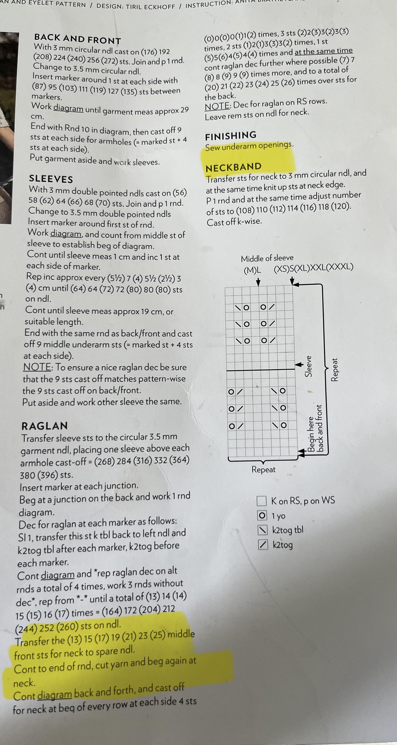 Help reading neck part of this pattern | Scrolller