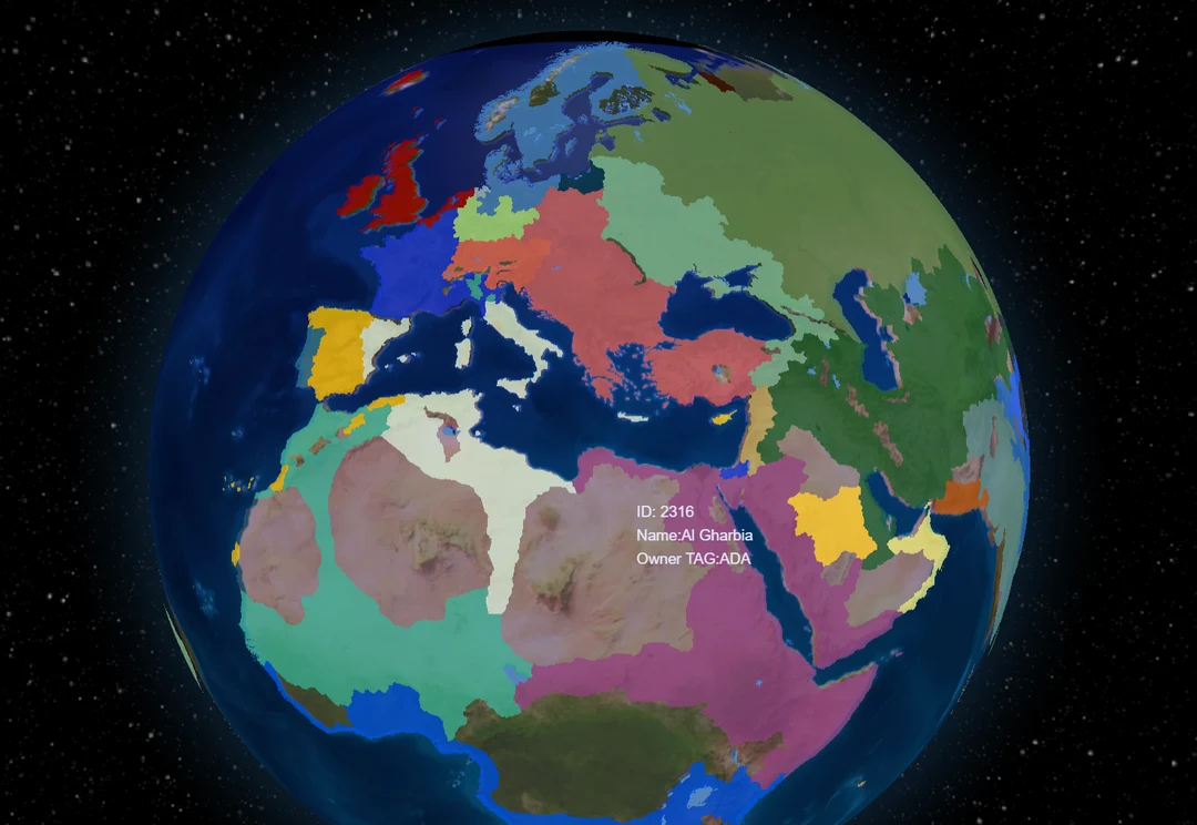 Playing around with an interactive globe map for EU4 saves | Scrolller