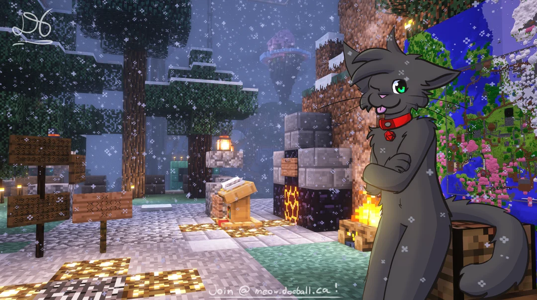 i drew my sona standing at the spawn of my minecraft server | Scrolller