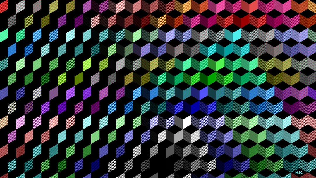 EGA Cubes, No7er (Me), Digital, 2023 | Scrolller