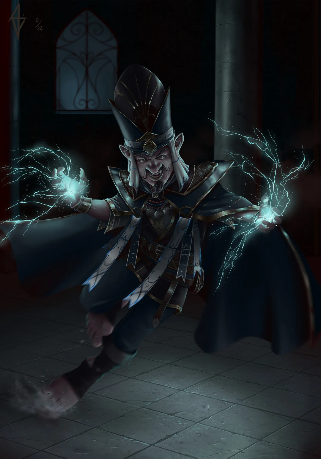 Halfling Sorcerer by Andrea Piazza | Scrolller