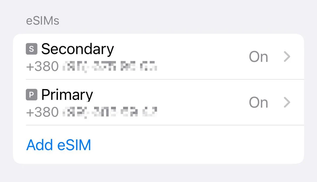 Is there a way to swap ESIMs, so Primary goes first, and Secondary second? | Scrolller