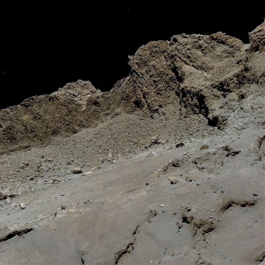 Color image of the landscape from comet 67P / Churyumov-Gerasimenko | Scrolller
