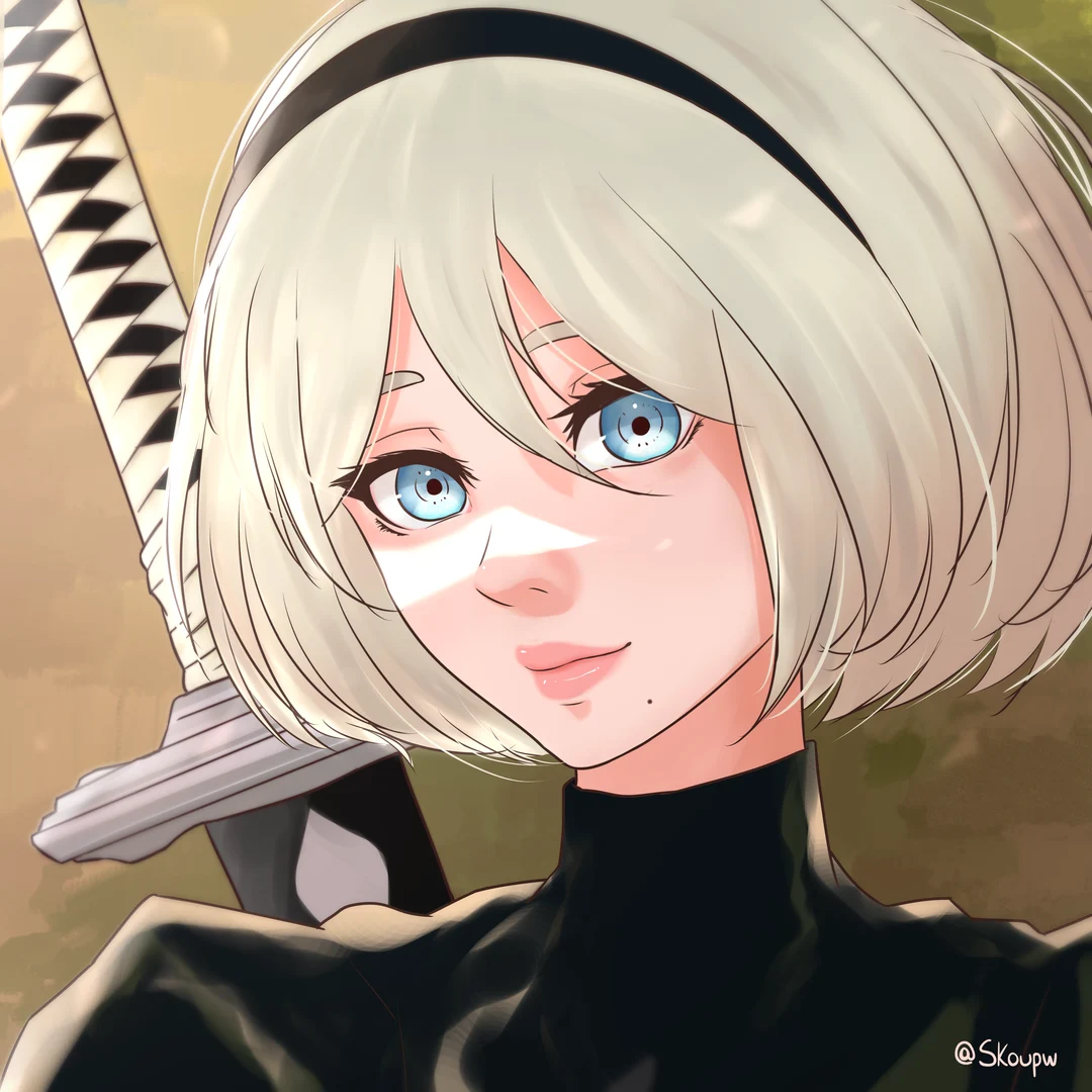 I drew 2B | Scrolller