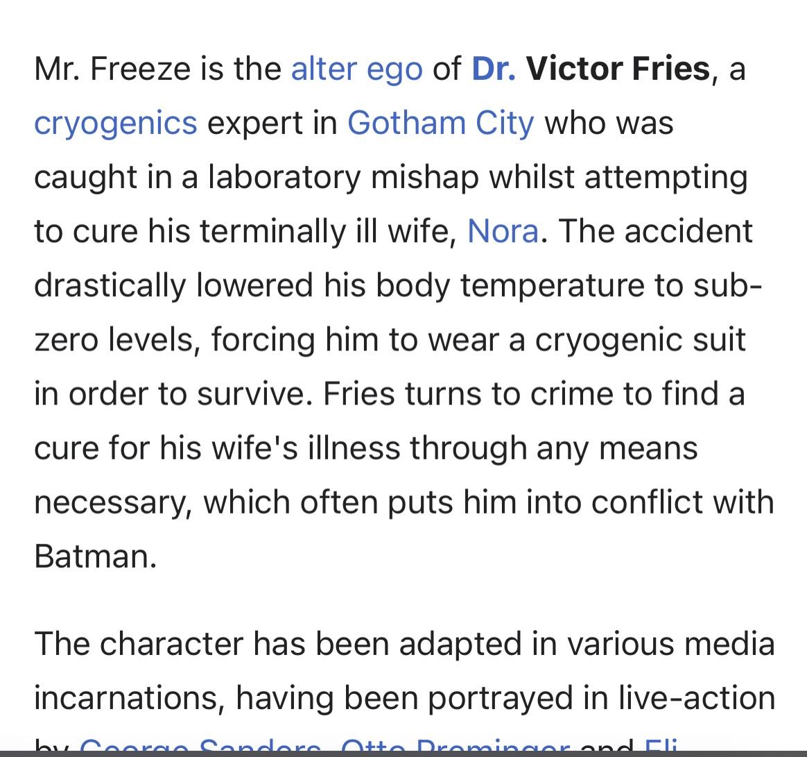 Dr. Freeze? | Scrolller