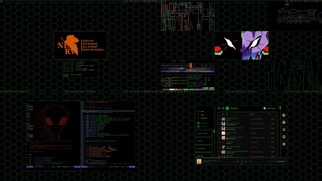Discover more like Unixporn: Evangelion Rice [i3wm] and Related Content | Scrolller