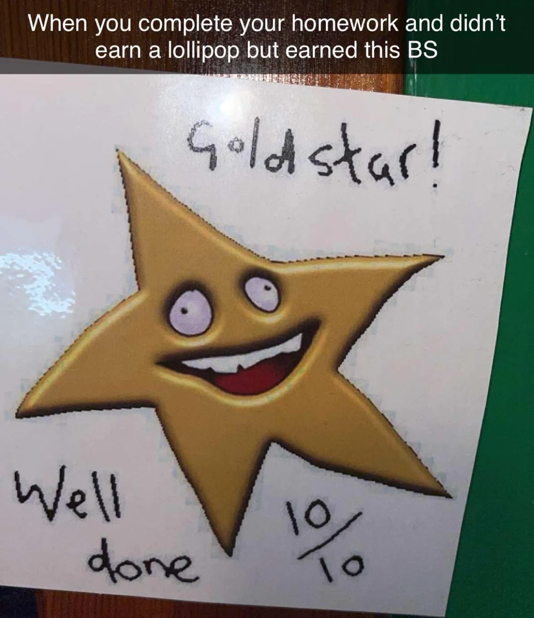 Woah I got a gold star for completing my math homework that means I must be smart | Scrolller