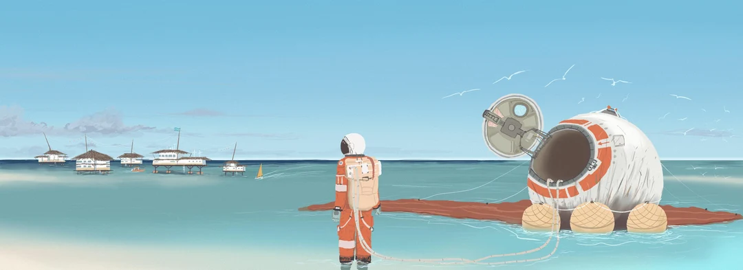 Splashdown in a Protected Coral Reef, by me | Scrolller