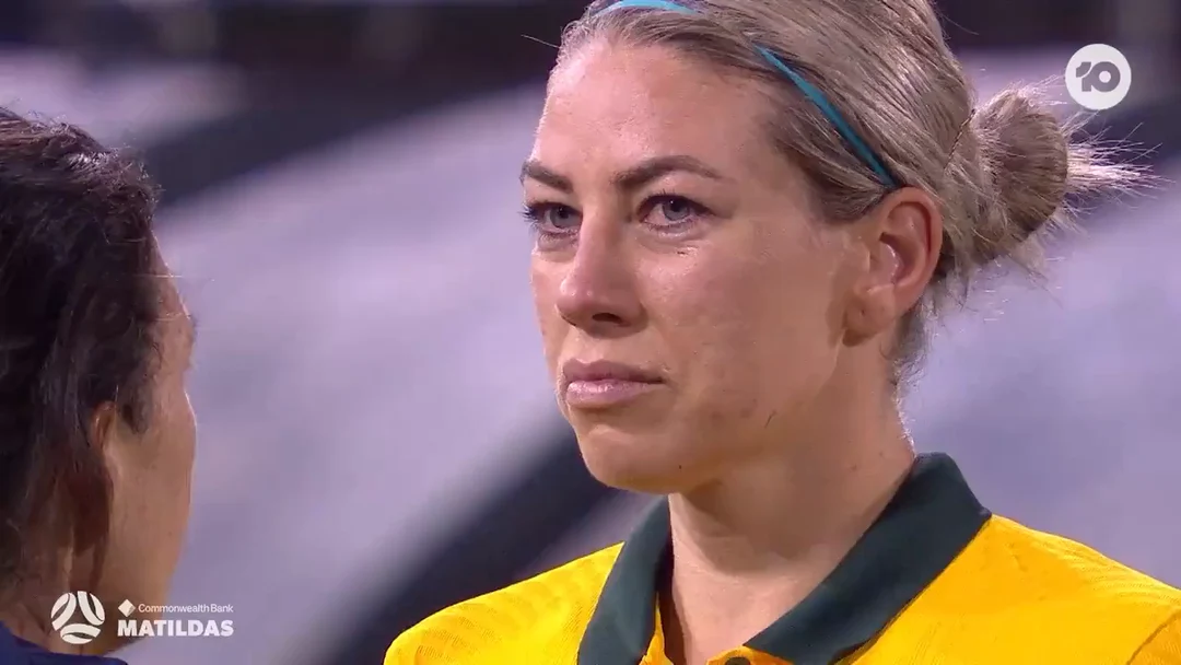 Alanna Kennedy realises how bad her broken nose is after seeing herself on the Big Screen ...