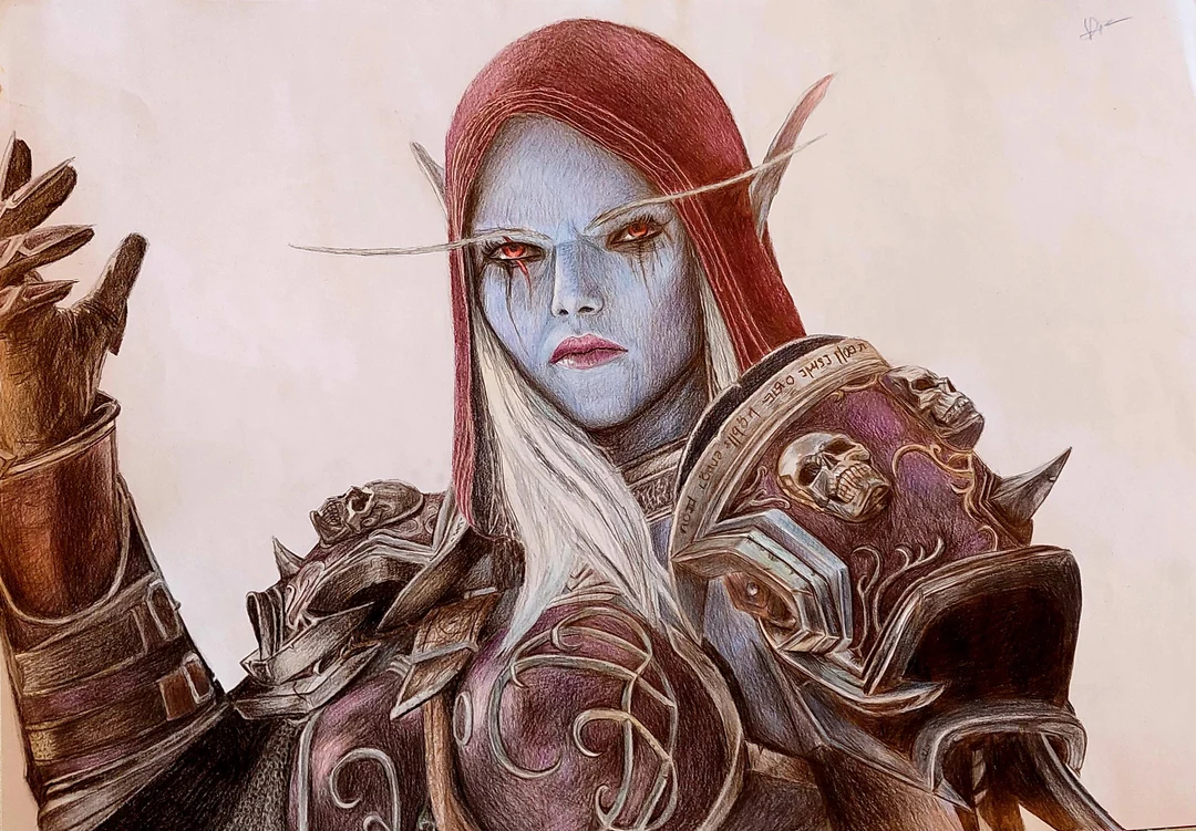 Finally finished my drawing of Sylvanas | Scrolller