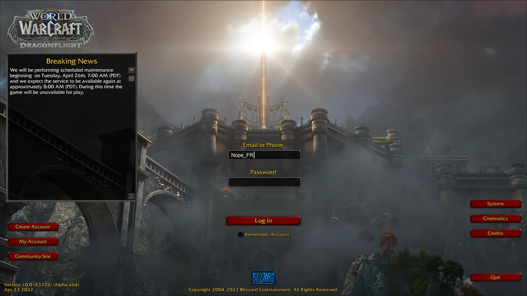World of Warcraft Dragonflight Login Screen [Concept] | Scrolller