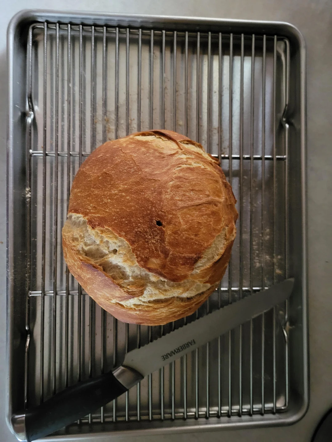 I made my first successful loaf of bread! I can't wait to slice it open | Scrolller