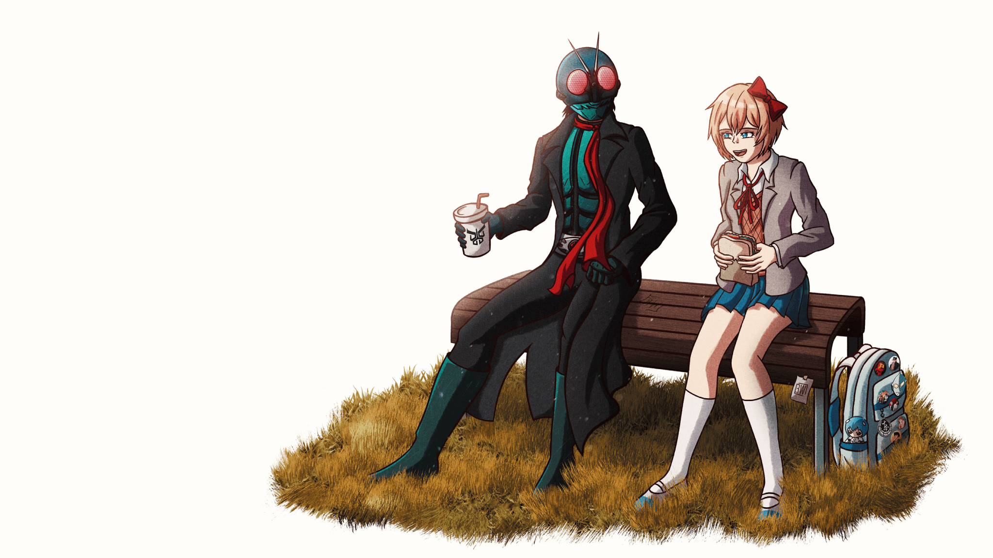 Sayori meets a kind stranger... | Scrolller