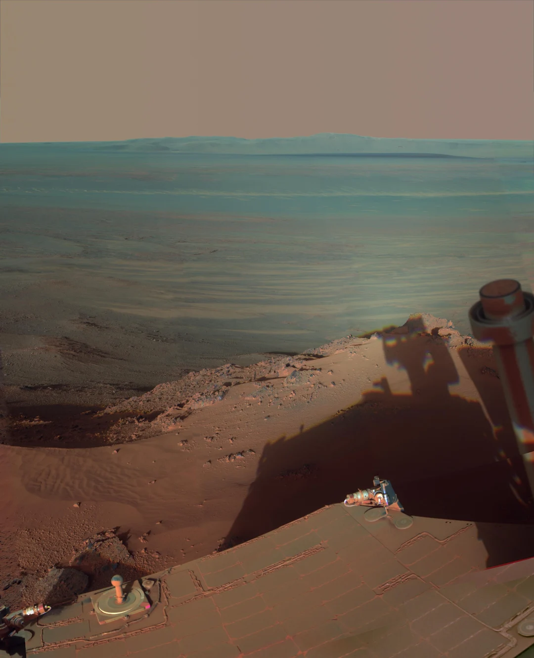 Late Afternoon Shadows at Endeavour Crater on Mars | Scrolller