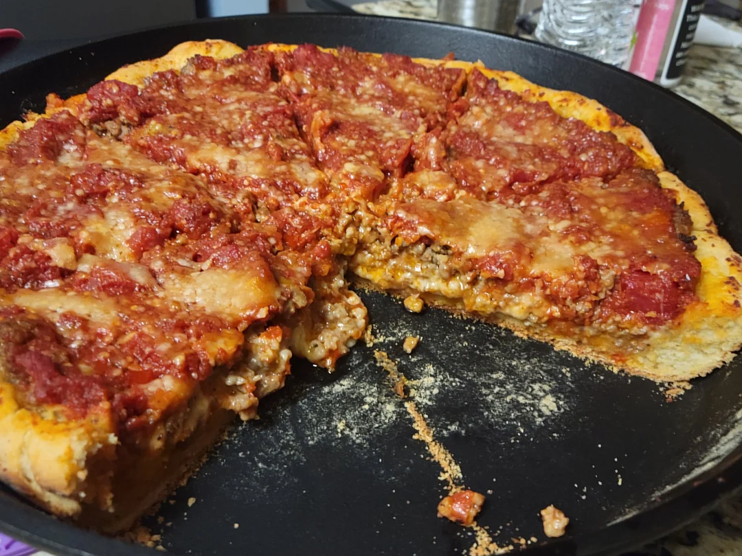 Deep Dish with Sausage! | Scrolller