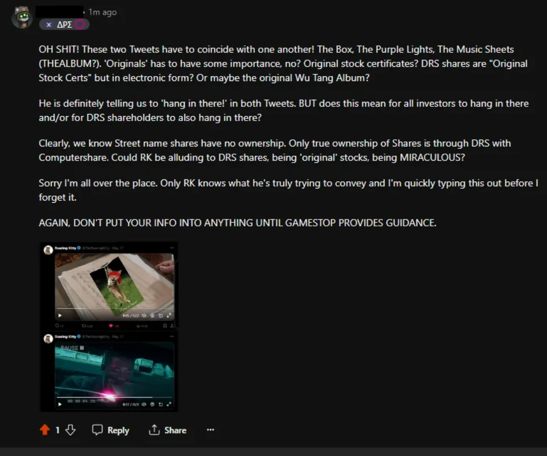 There has to be a correlation between these, DRS, and the recent ...