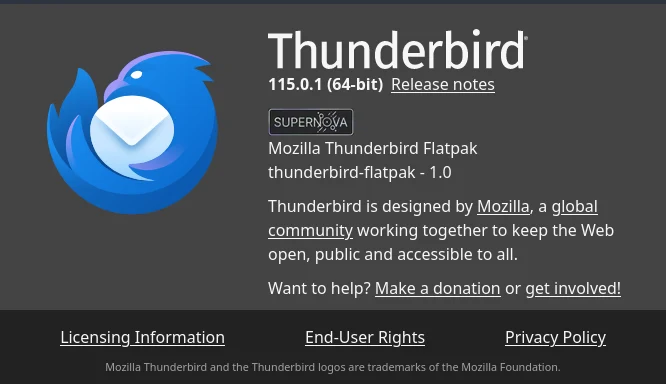Finally Thunderbird Flatpak got updated to 115 Supernova...Letsss goooooo | Scrolller