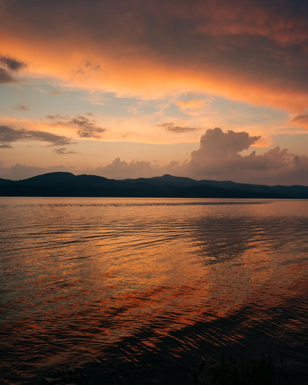Sunset over Lake Champlain, Vermont | Scrolller