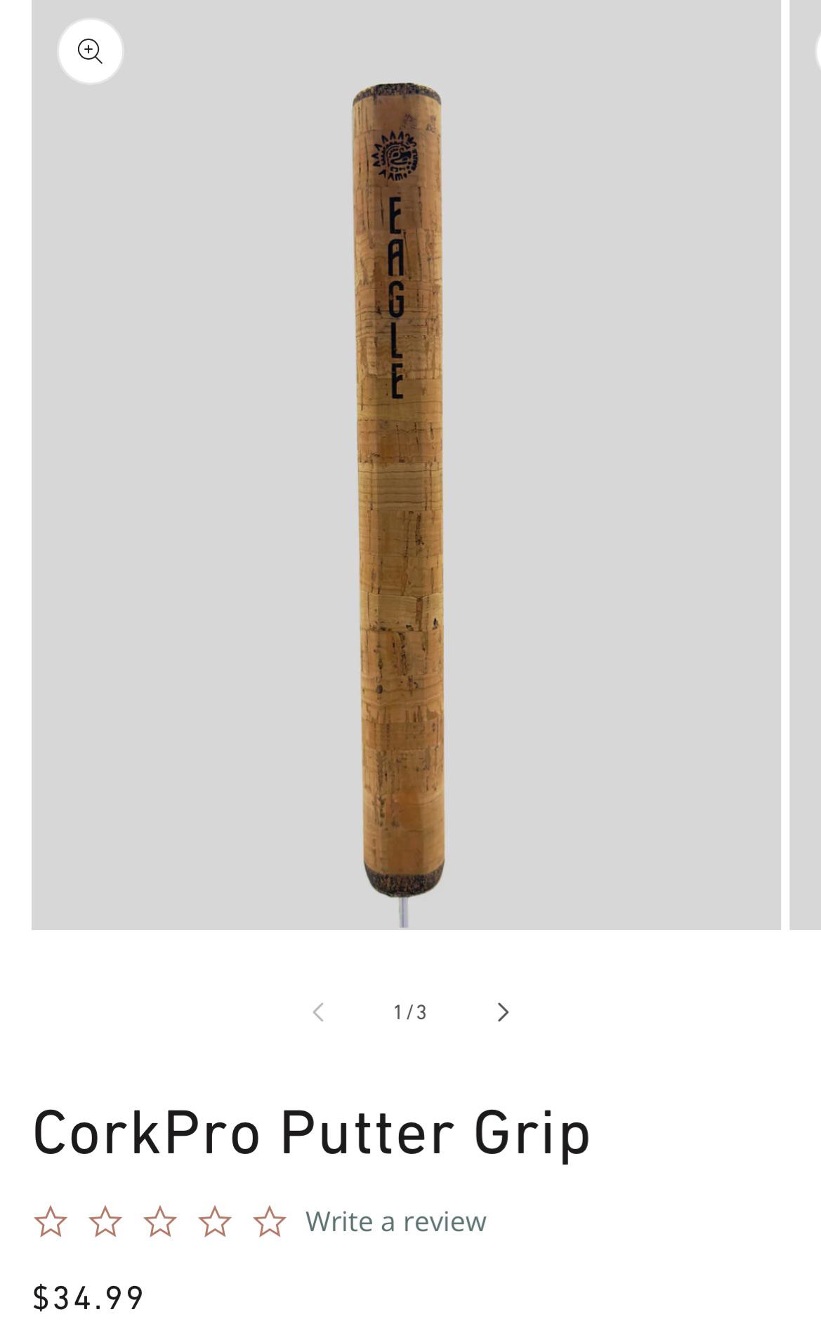 Eagle “cork pro” putter grip | Scrolller