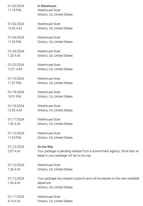 What's going on? Why has my package been stuck in Ontario California for so long? | Scrolller