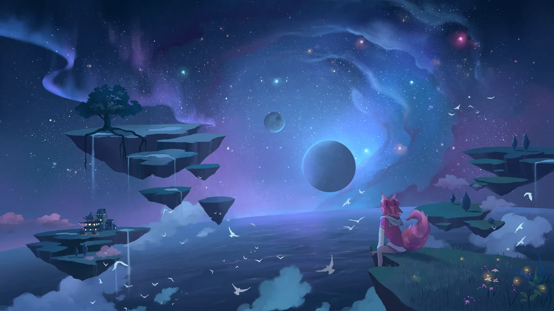 Cute Foxboy Admires an Endless Sea of Dreams | Scrolller