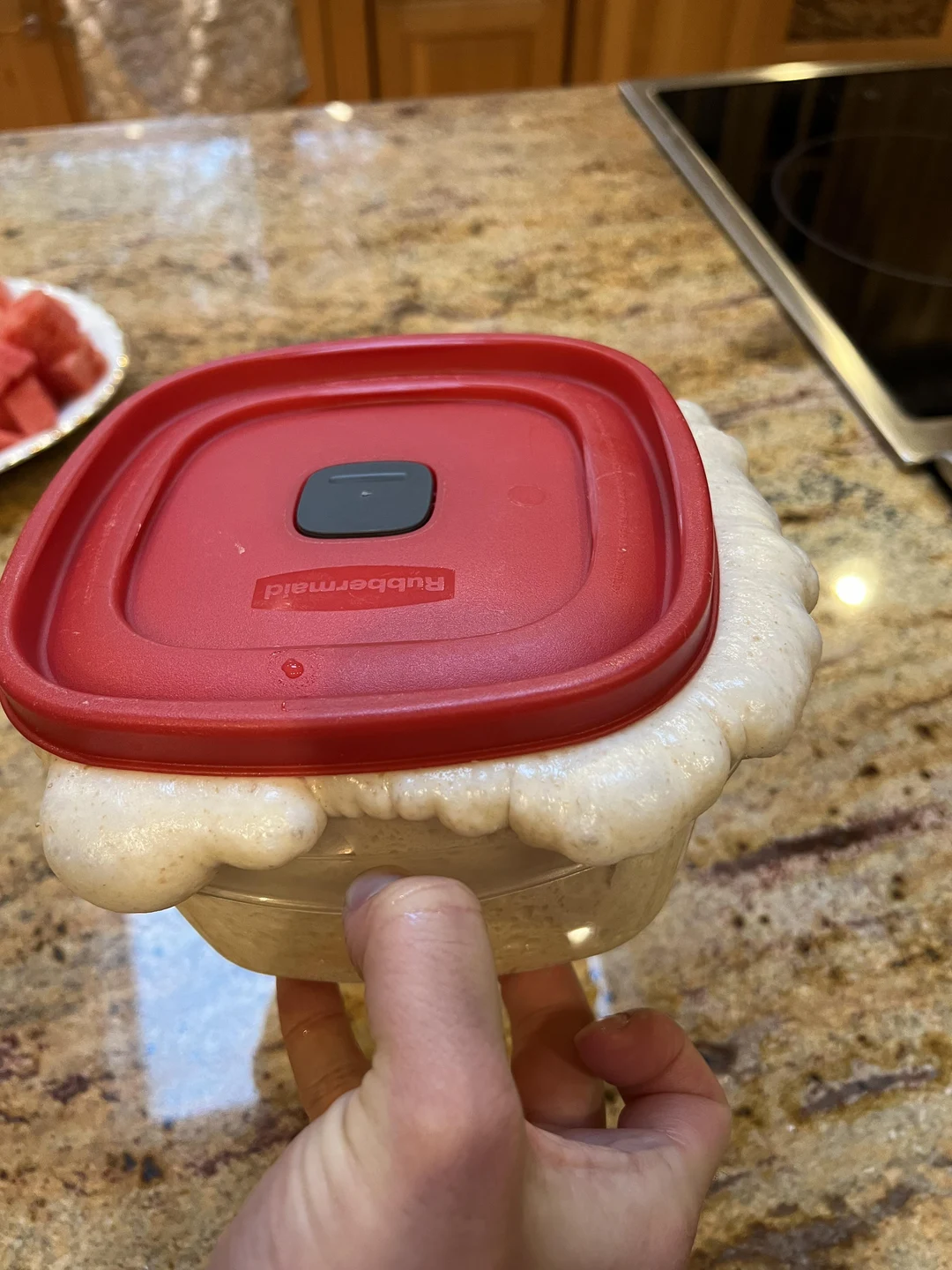 Transported during bulk ferment and it tried to escape. | Scrolller